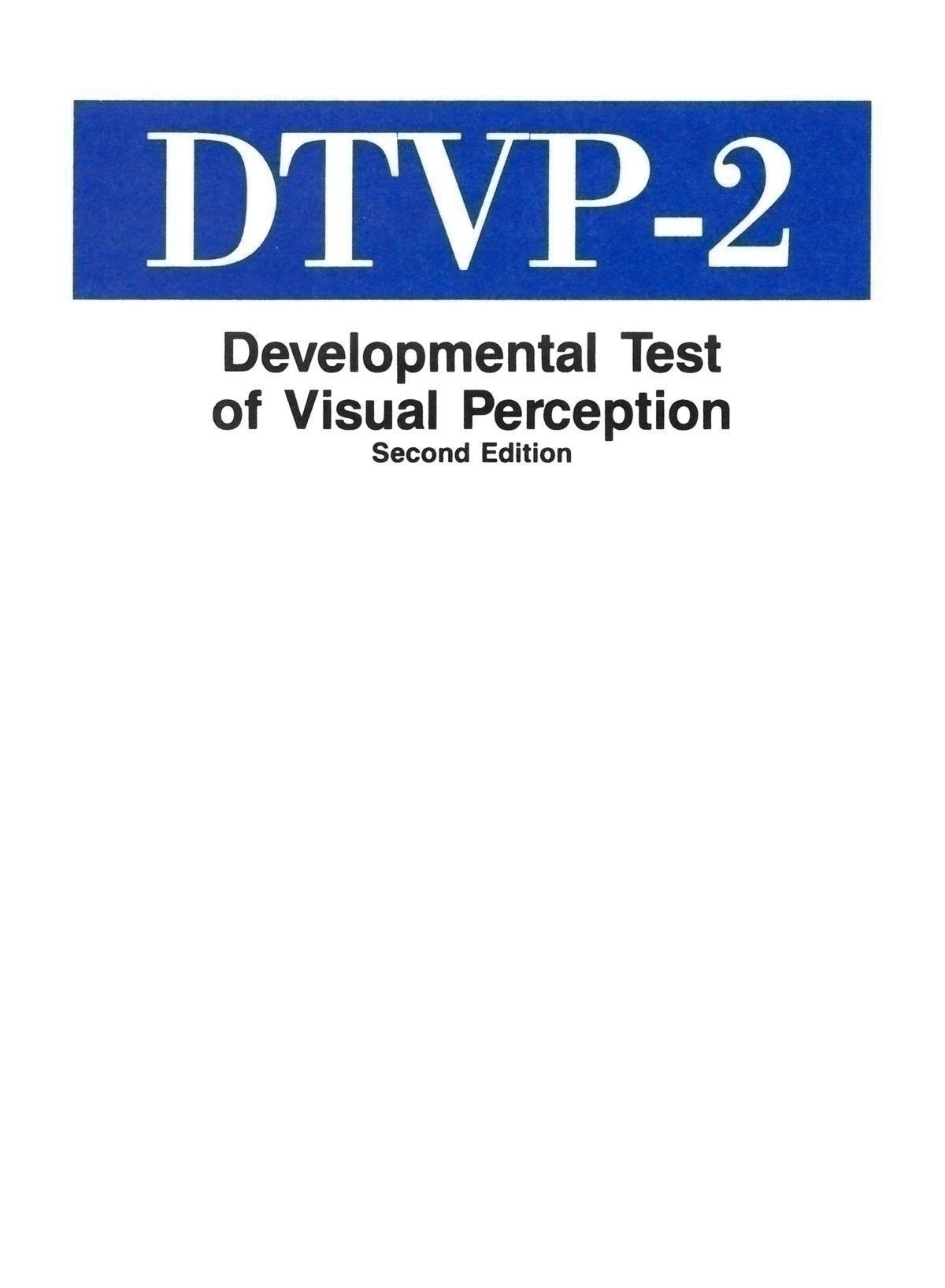 DTVP-2 - Developmental Test of Visual Perception | Testzentrale