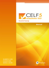 CELF-5 Screening Test - Clinical Evaluation of Language Fundamentals ...