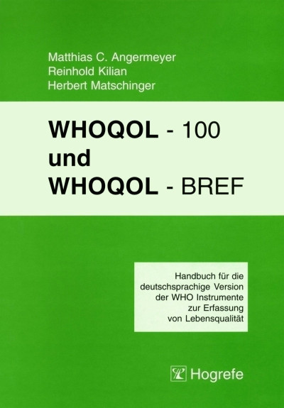 WHOQOL - WHOQOL-100 und WHOQOL-BREF | Testzentrale